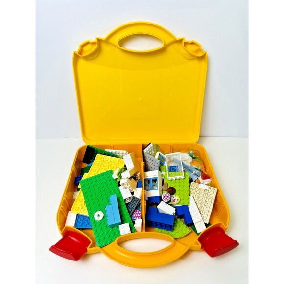 Lego | Toys | Lego Yellow Carrying Case Hard Plastic Latching Storage ...